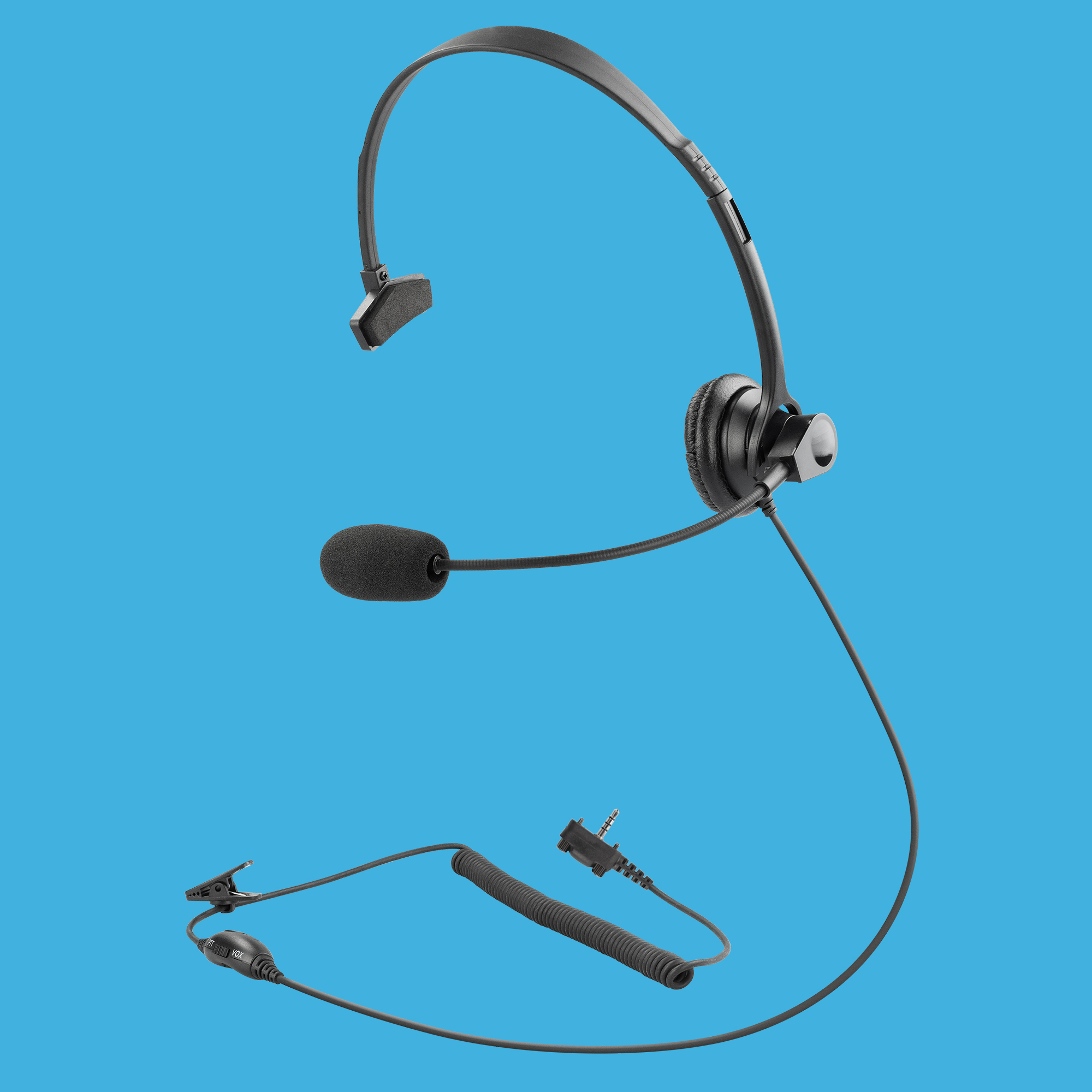 Pro Grade Mono Headset PTT VOX Mic for Motorola Vertex Standard VX-168 ...